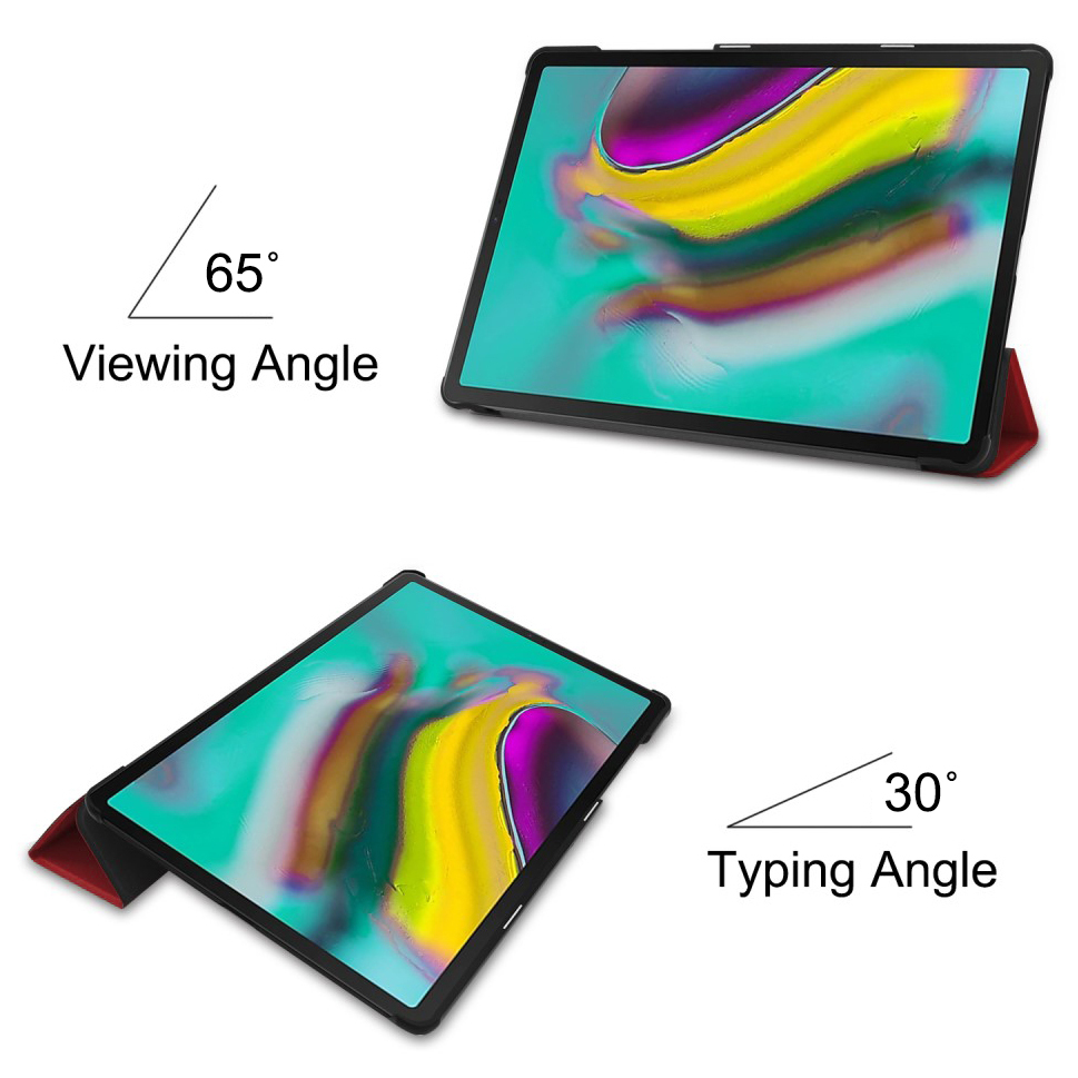 Trifold Smart Case for Samsung Galaxy Tab S5e (Red)